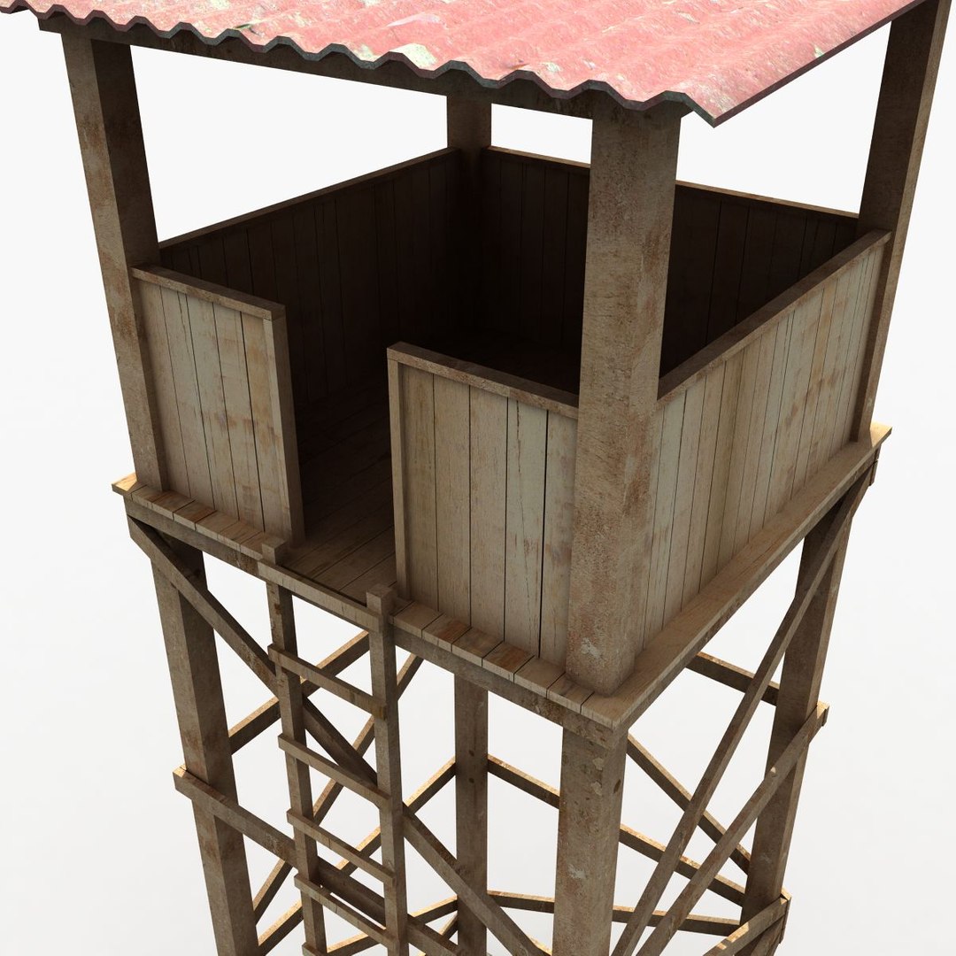 3dsmax Guard Tower