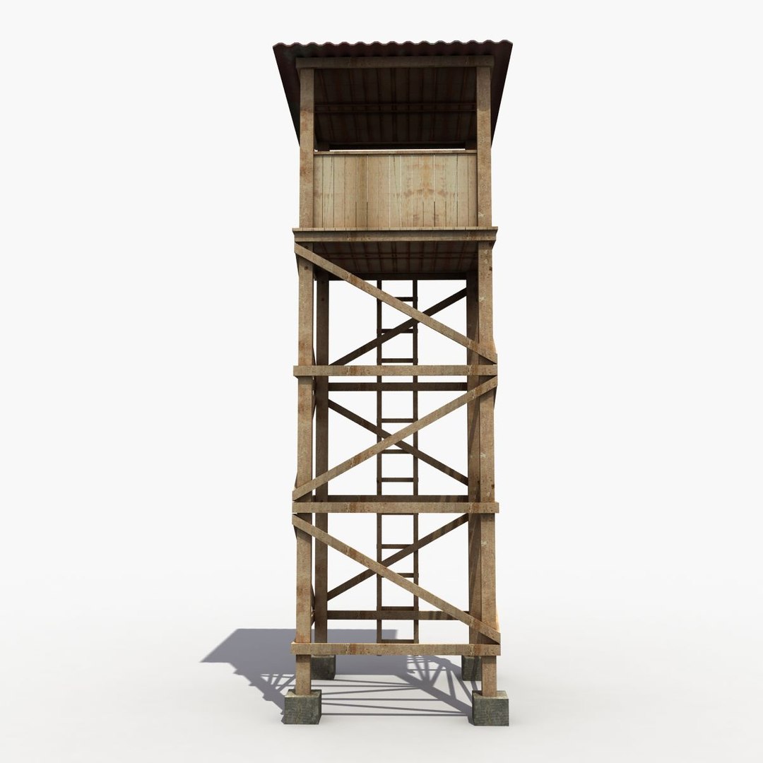 3dsmax Guard Tower