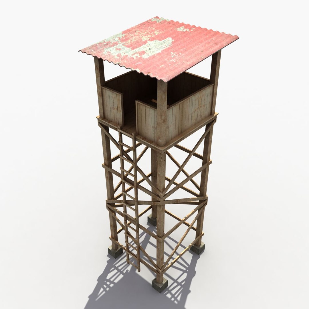 3dsmax Guard Tower