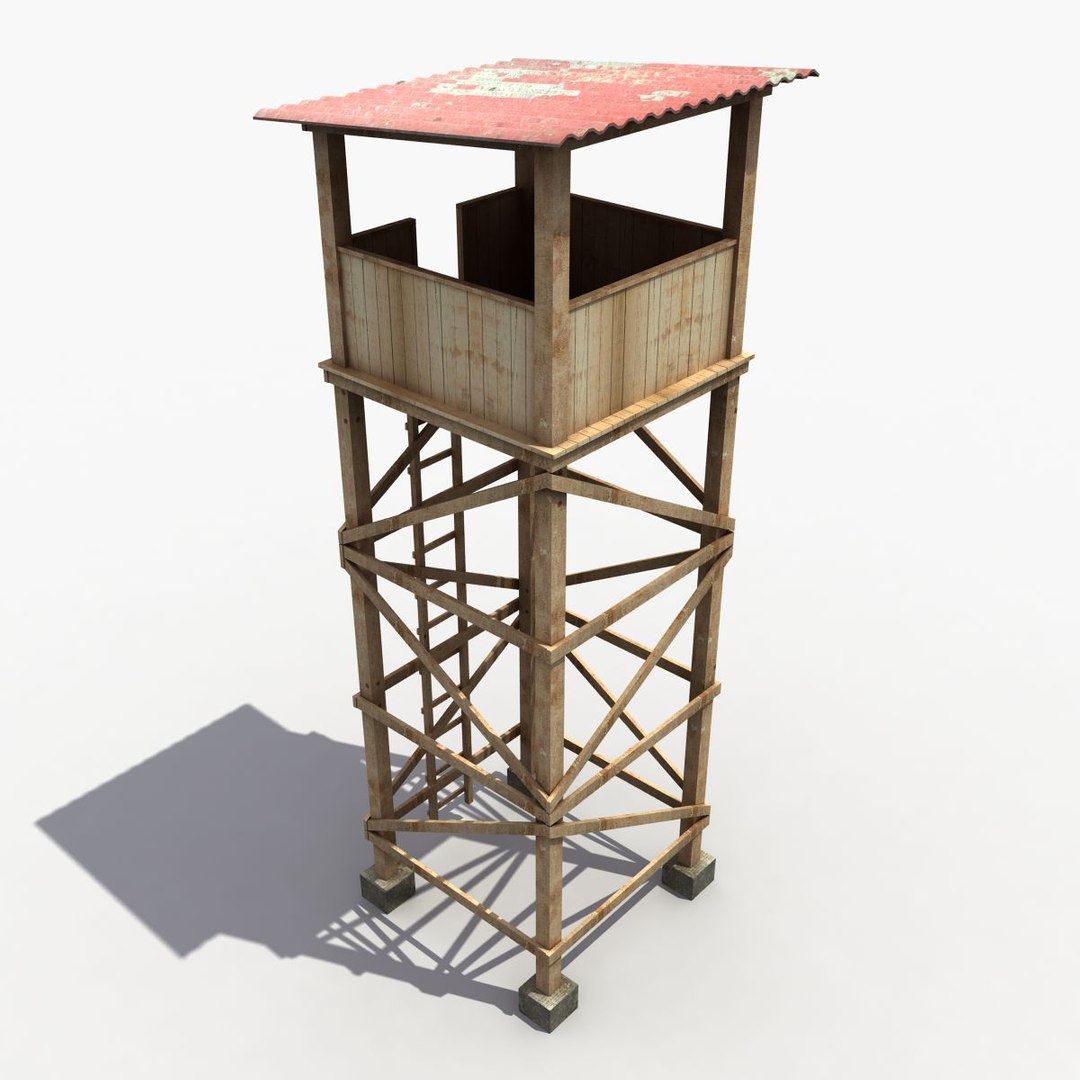3dsmax Guard Tower