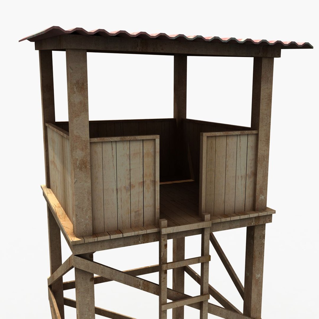 3dsmax Guard Tower