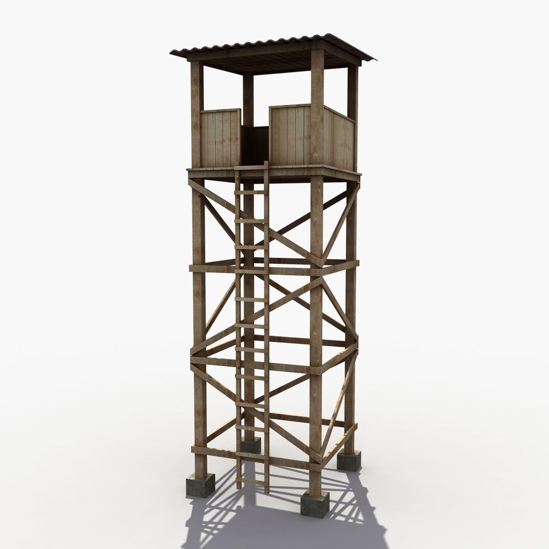 3dsmax Guard Tower
