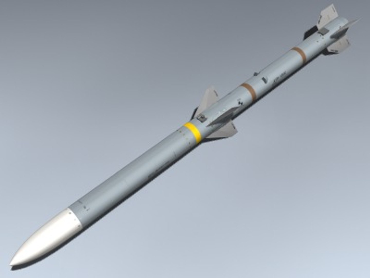 3d Model Aim-120c Amraam