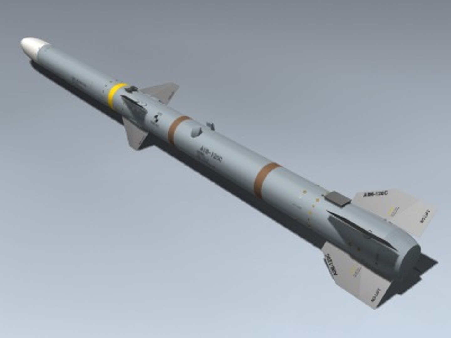 3d Model Aim-120c Amraam