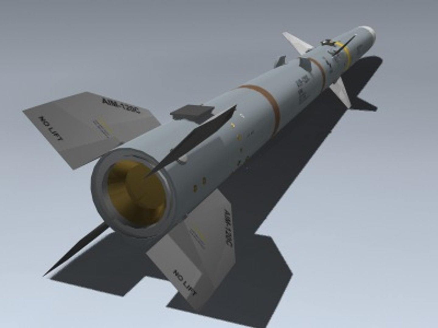 3d Model Aim-120c Amraam