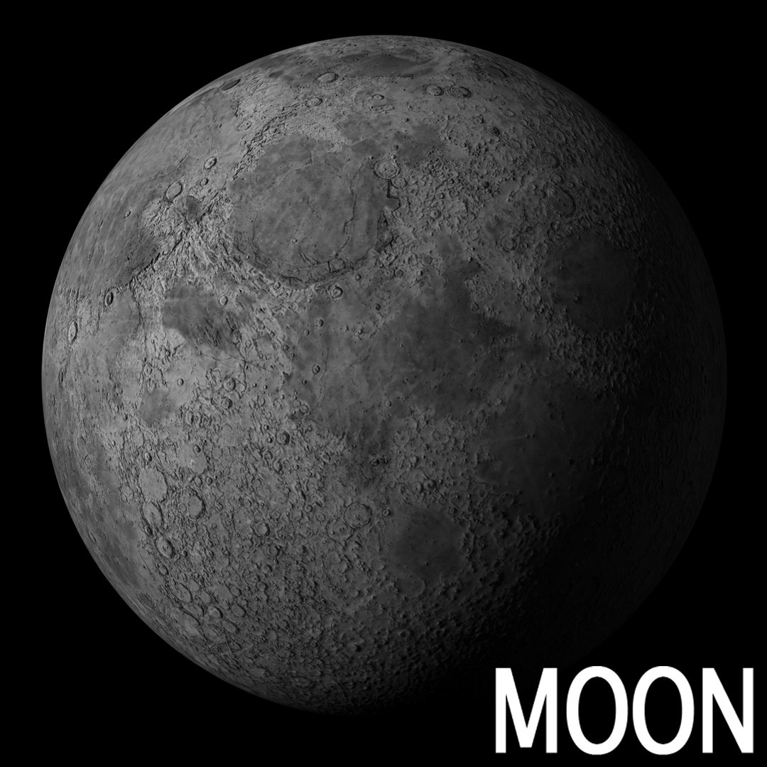 3d Moon Luna Model
