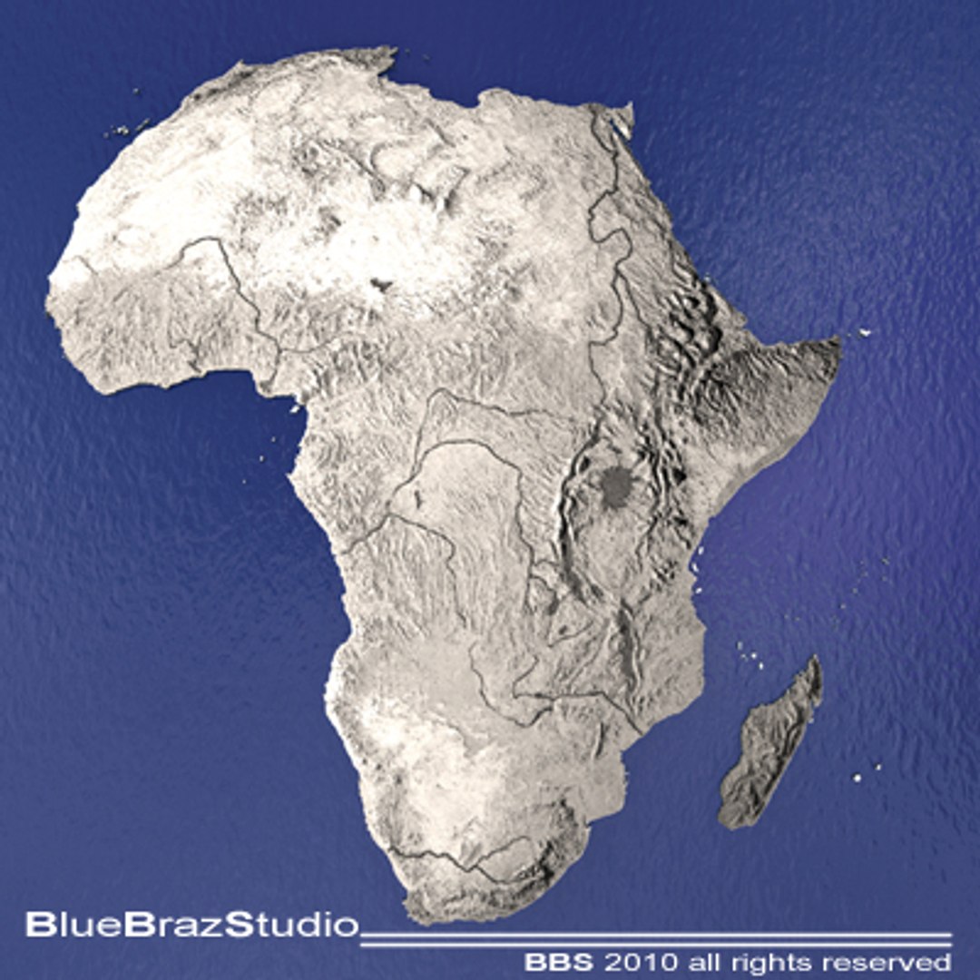 3d Model Africa Maps