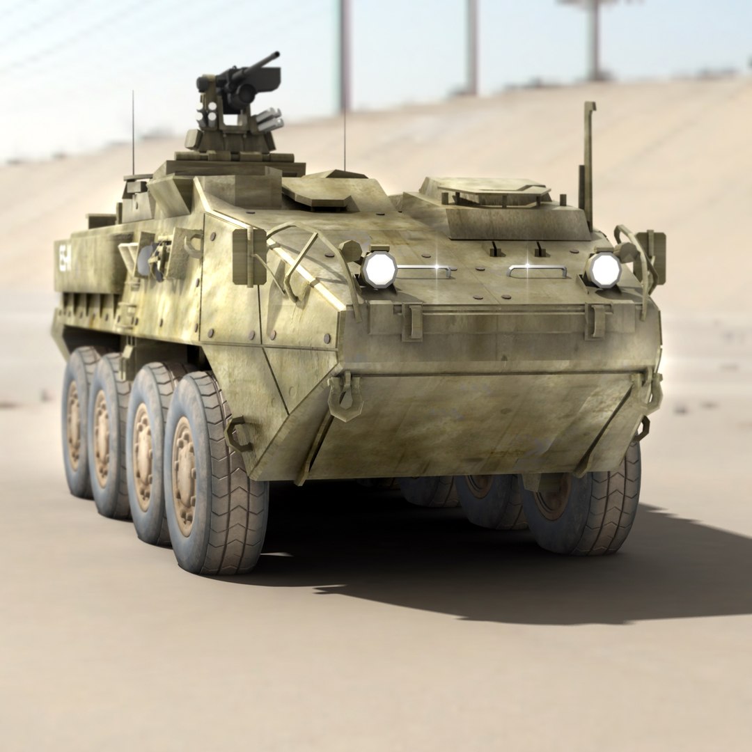 Stryker Icv Military Vehicle 3d Max
