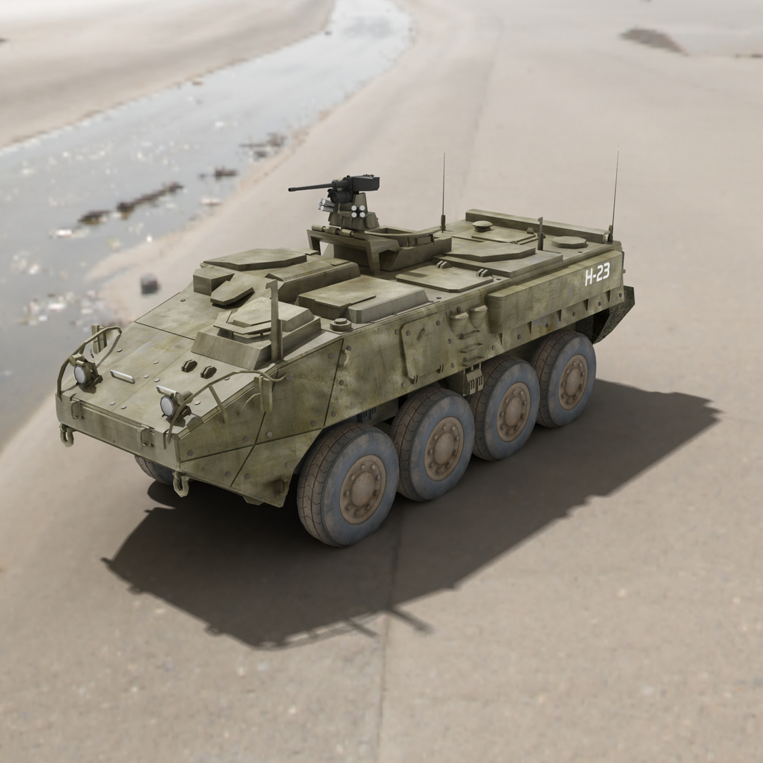 Stryker Icv Military Vehicle 3d Max