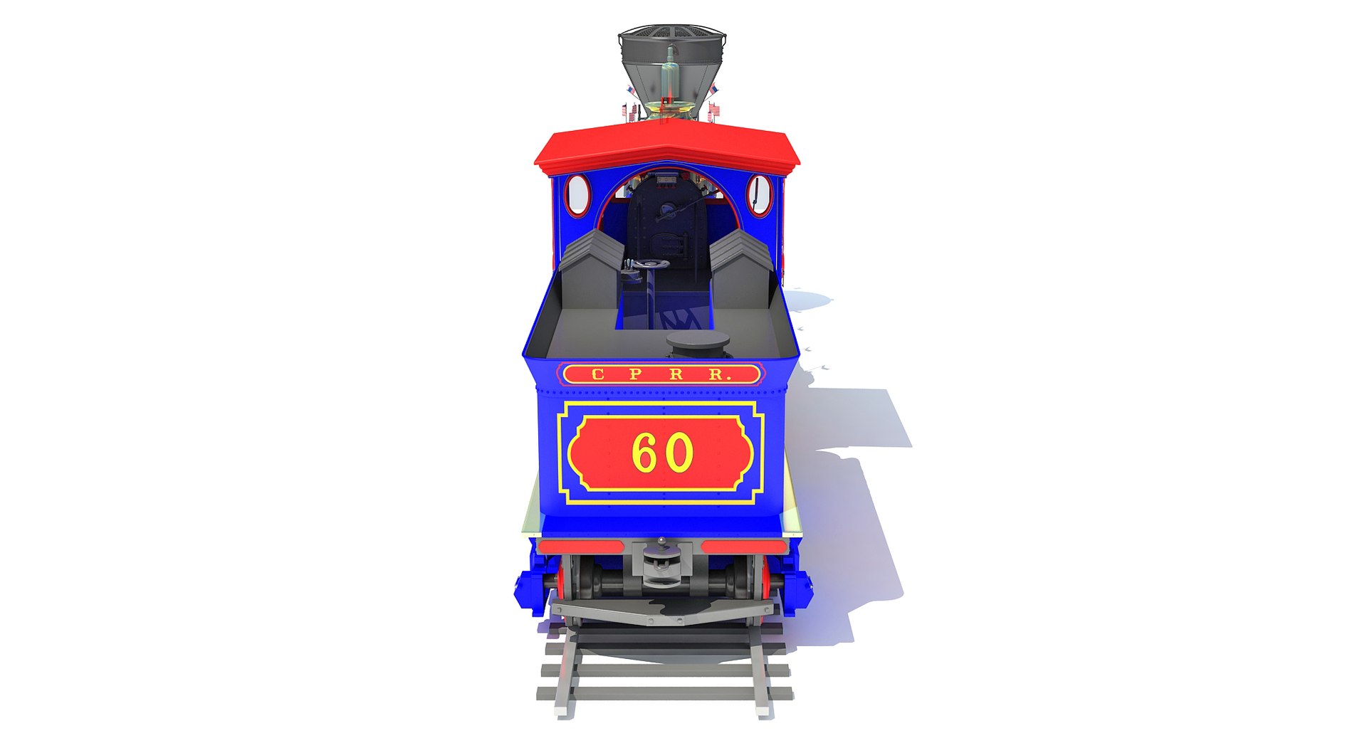 Jupiter Steam Locomotive Train 3D Model - TurboSquid 1378095