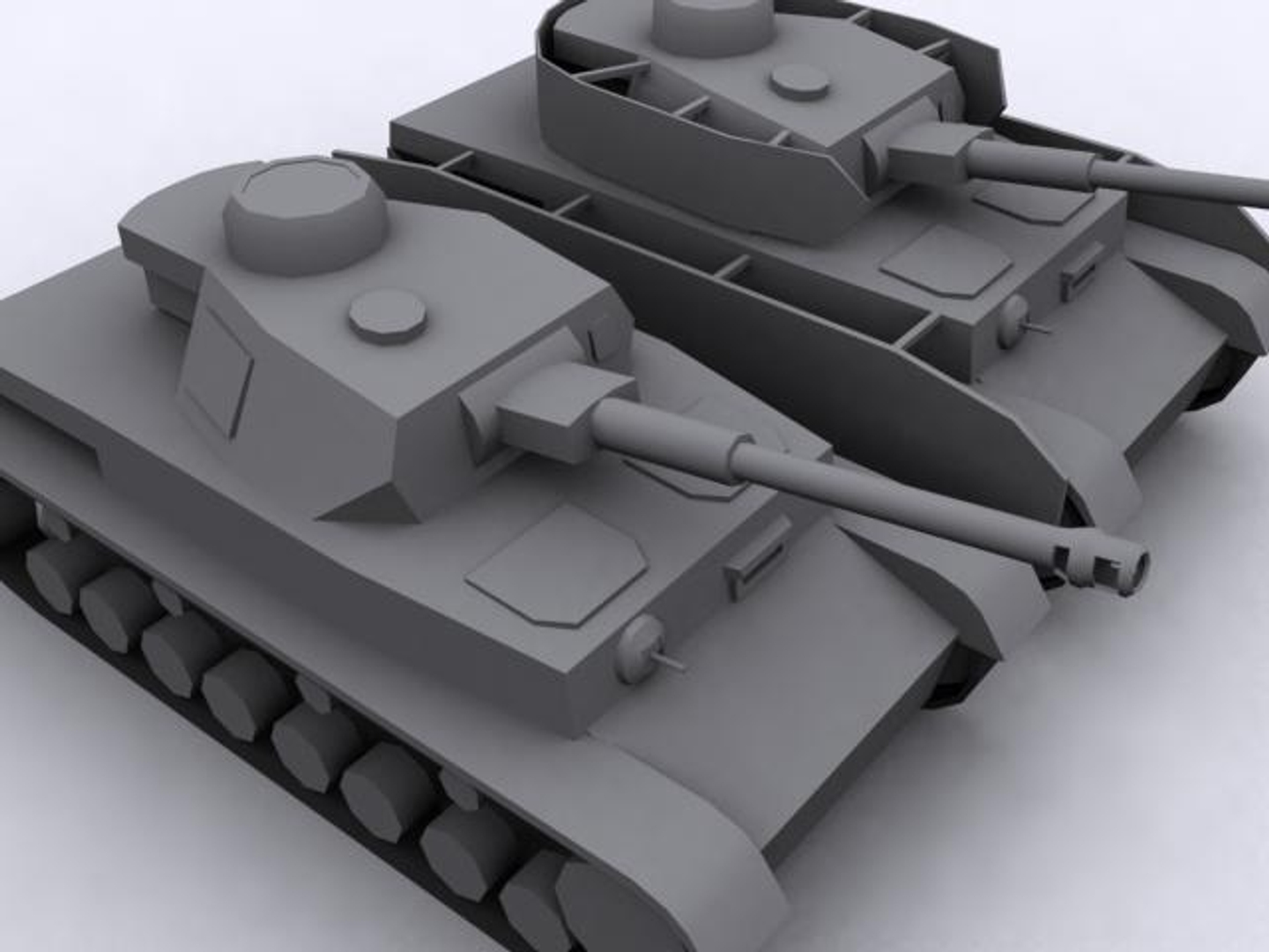 3d german panzer iv model