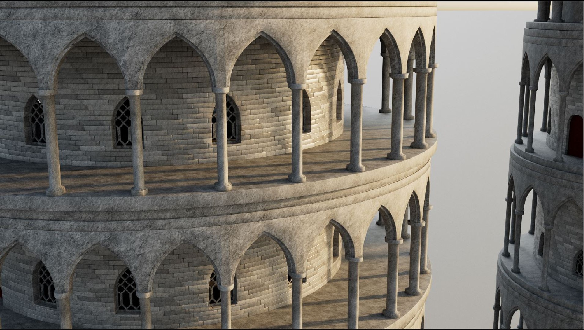 3D Roman Towers Ready Destruction - TurboSquid 1413270
