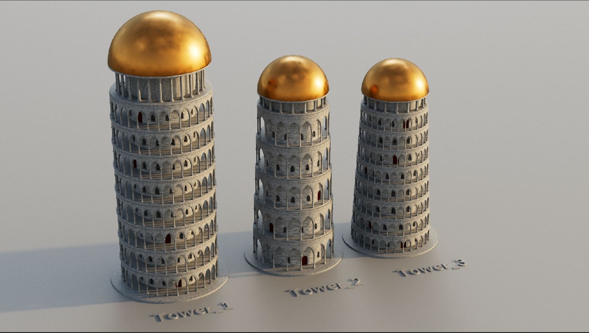 3D Roman Towers Ready Destruction - TurboSquid 1413270