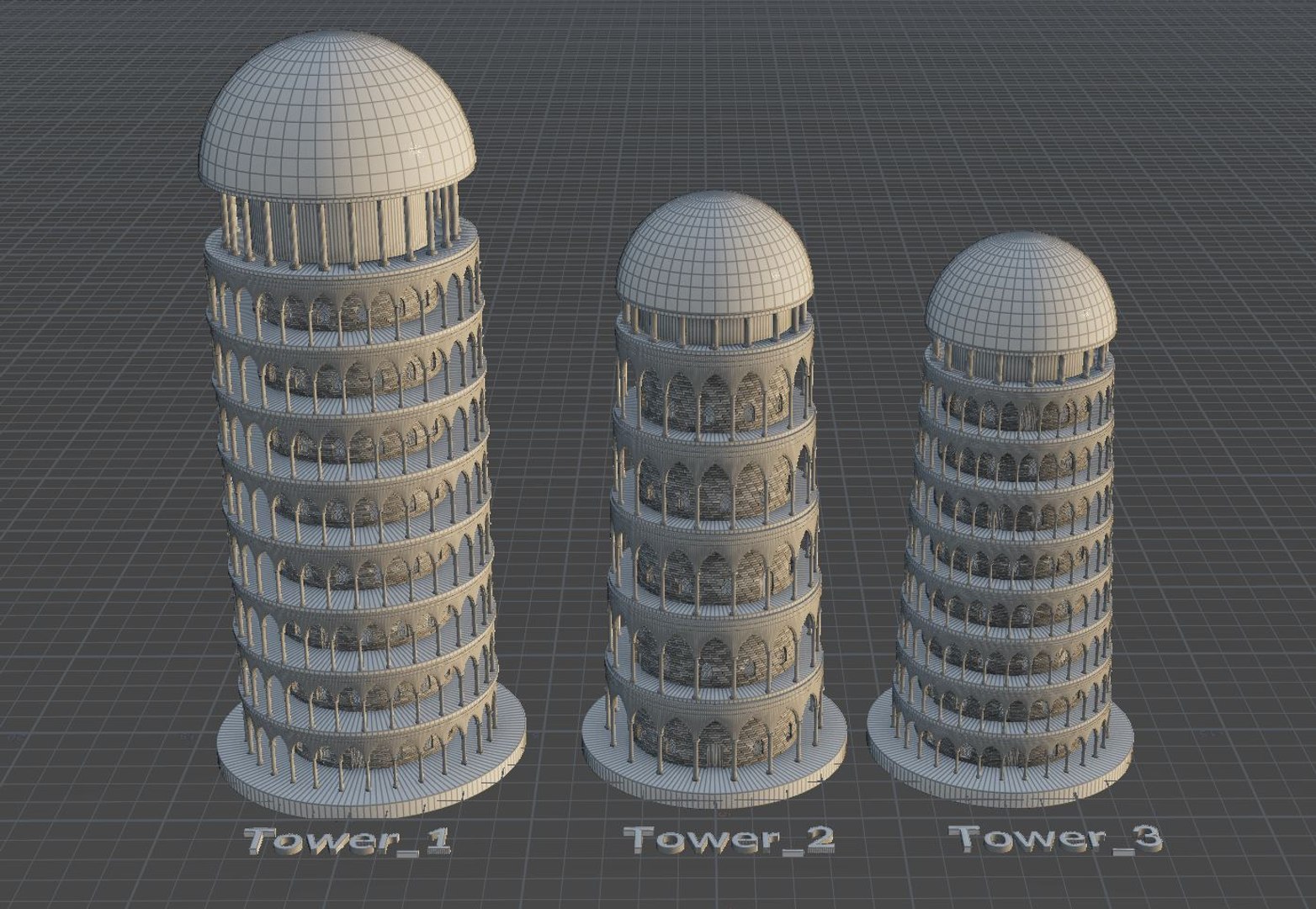 3D Roman Towers Ready Destruction - TurboSquid 1413270