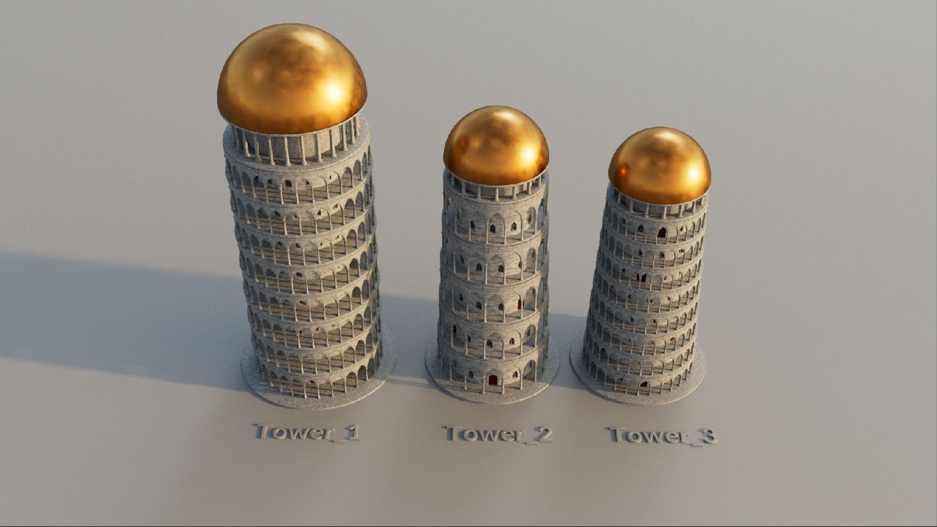 3D Roman Towers Ready Destruction - TurboSquid 1413270