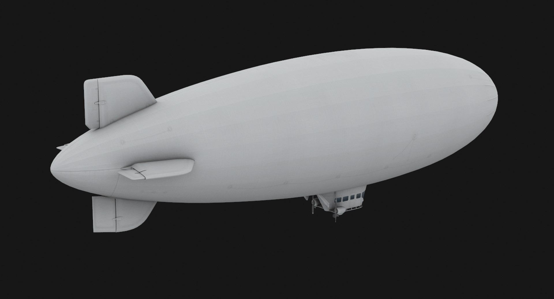 3D low-poly generic blimp - TurboSquid 1233908