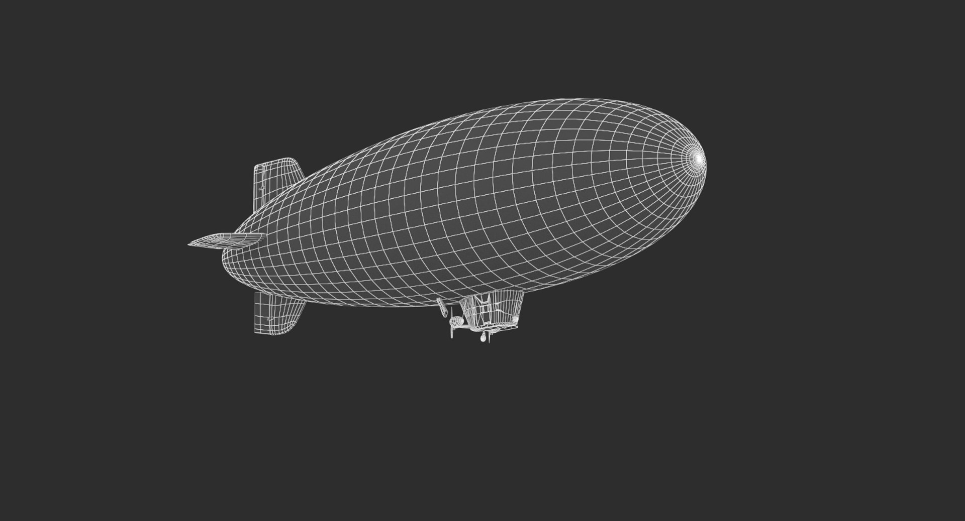 3D low-poly generic blimp - TurboSquid 1233908
