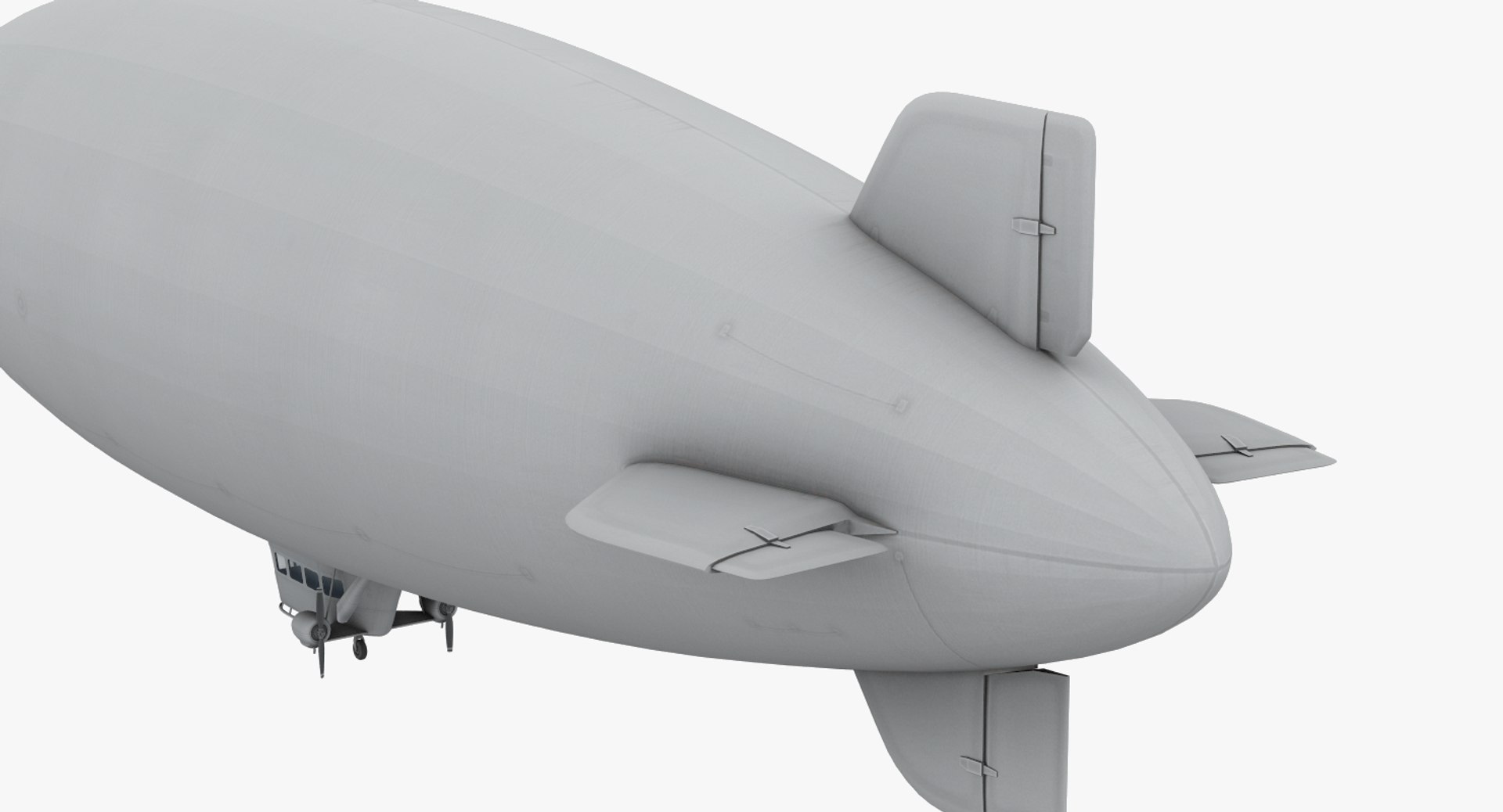 3D low-poly generic blimp - TurboSquid 1233908