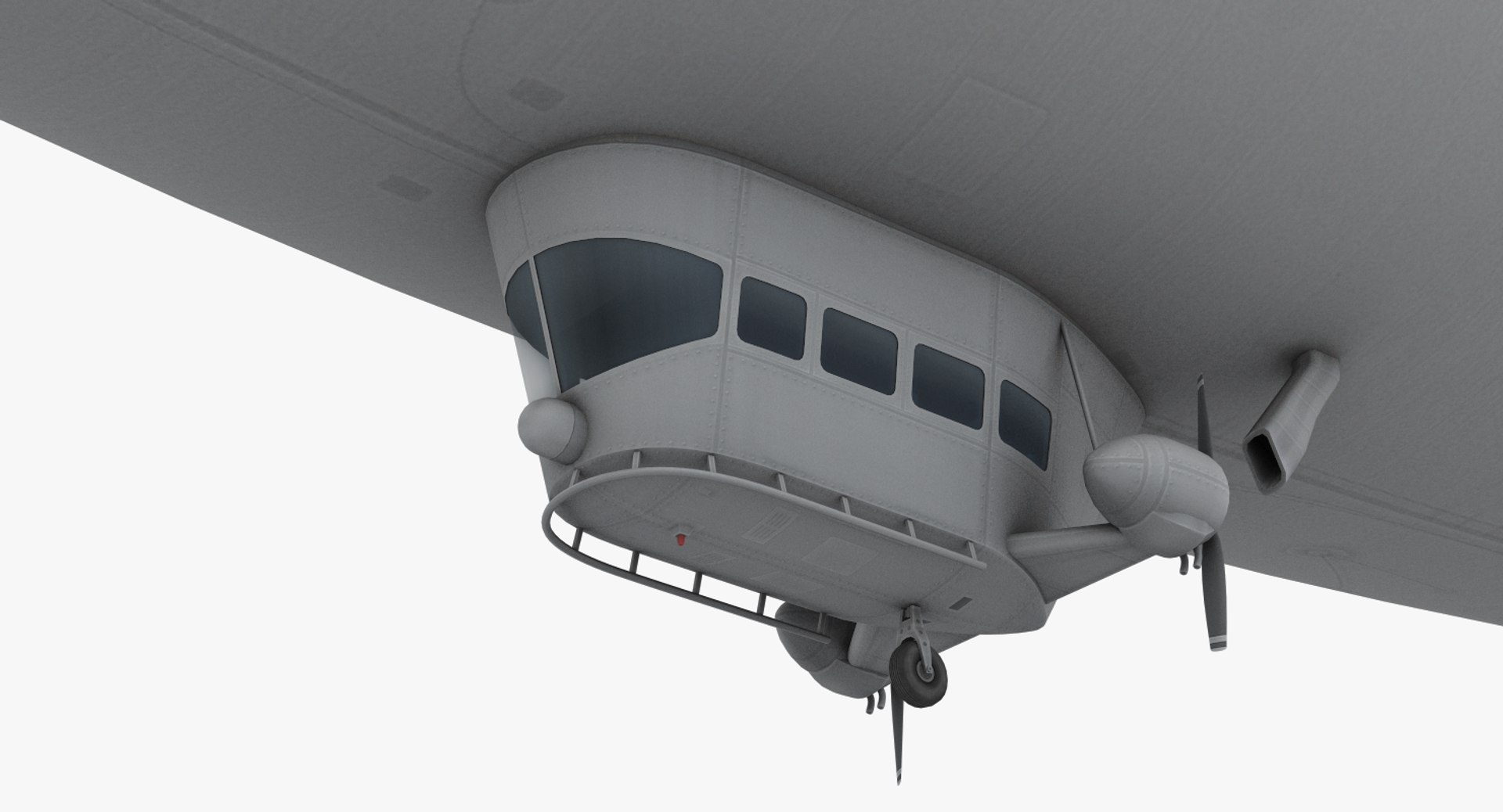 3D low-poly generic blimp - TurboSquid 1233908