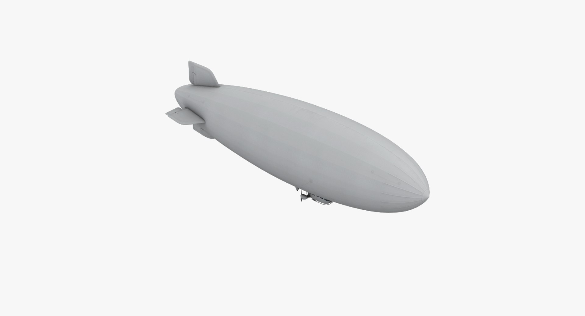 3D low-poly generic blimp - TurboSquid 1233908