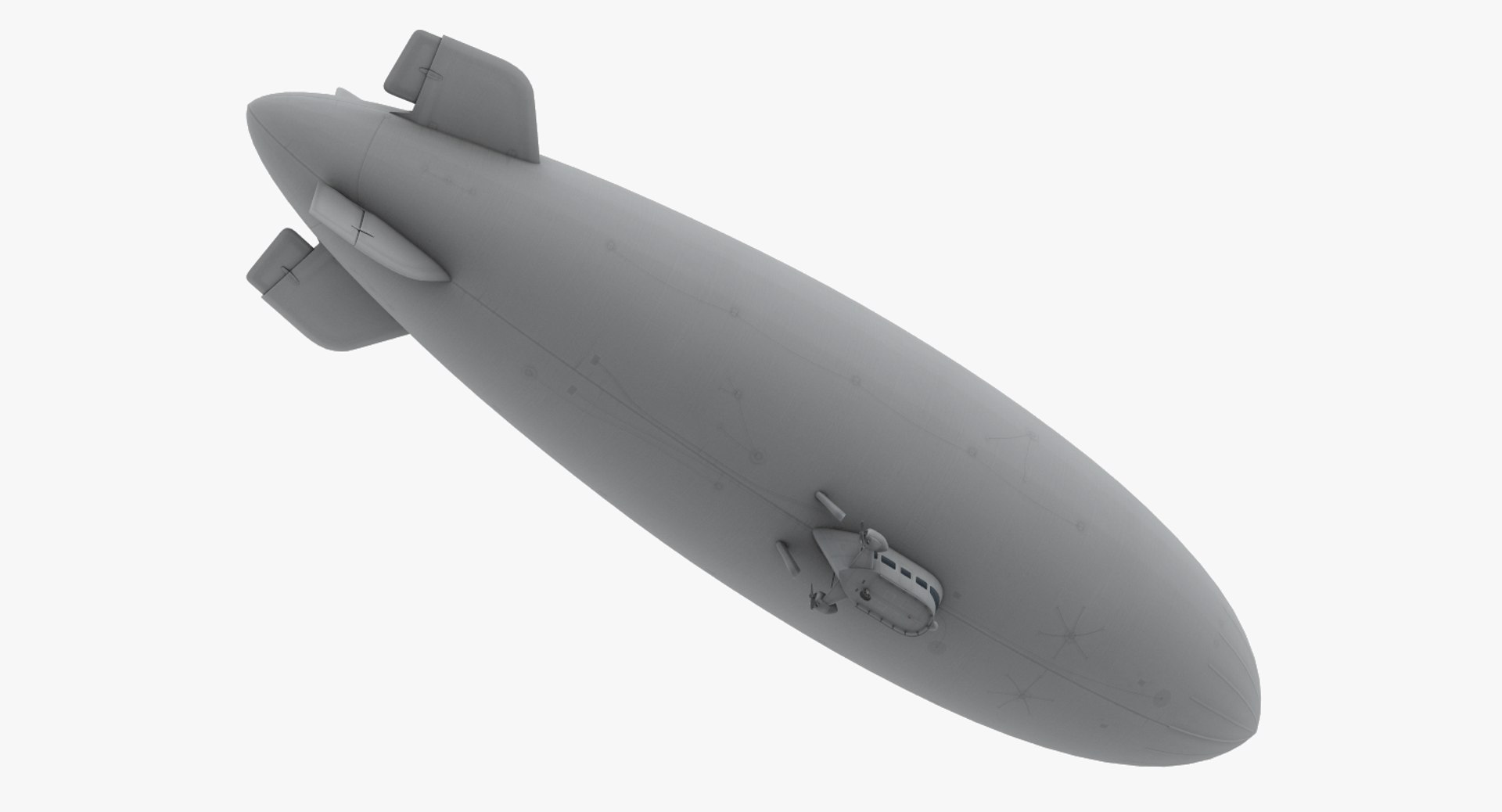 3D low-poly generic blimp - TurboSquid 1233908