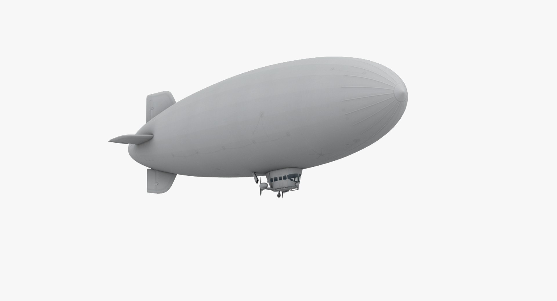 3D low-poly generic blimp - TurboSquid 1233908