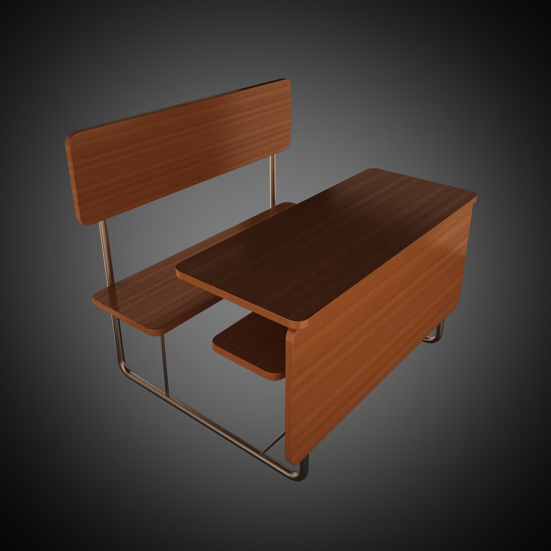 classroom table 3d 3ds