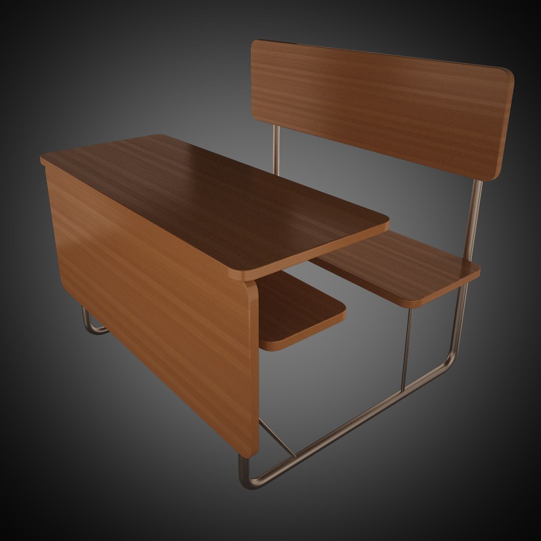 classroom table 3d 3ds