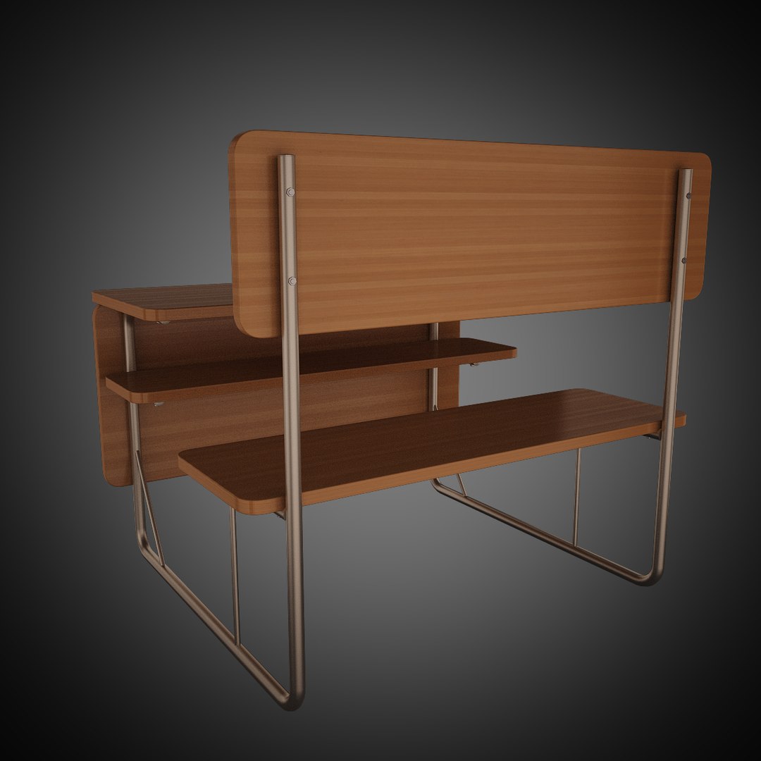 classroom table 3d 3ds