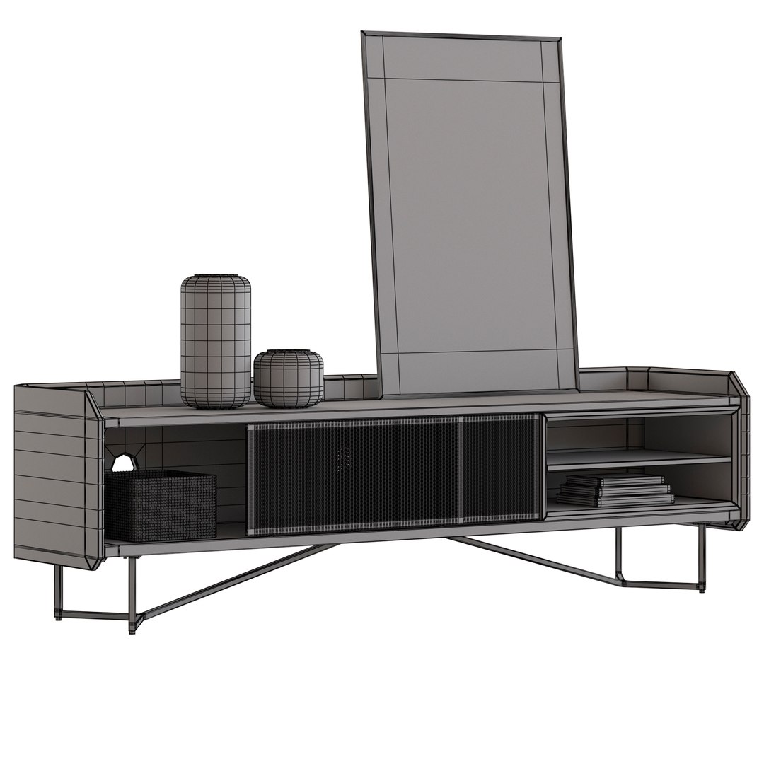 3D model Castlery Hex TV console - TurboSquid 1895903
