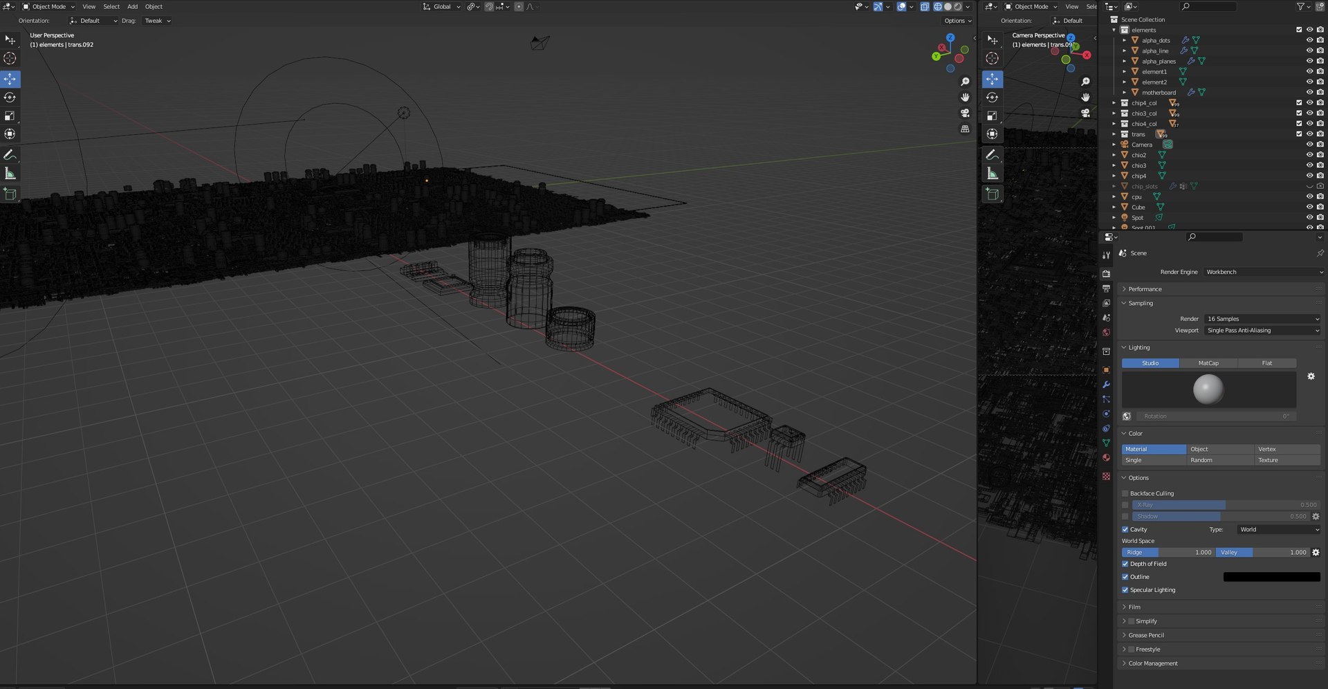 3D Chip Board Scene Blender - TurboSquid 1949028