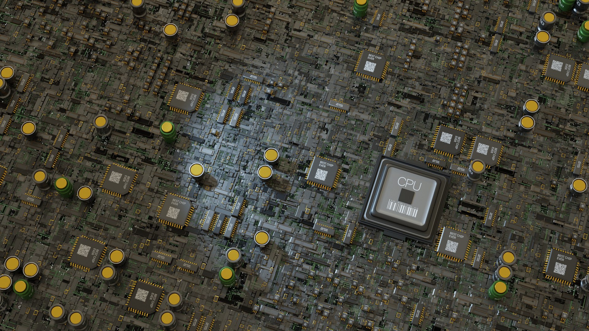 3D Chip Board Scene Blender - TurboSquid 1949028