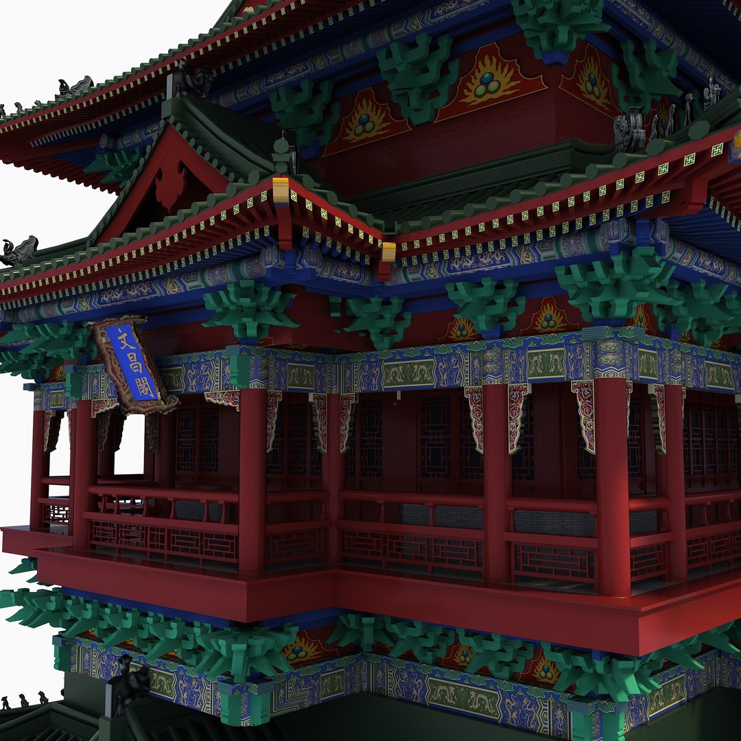 3D Building Of Chinese Ancient City 3 Model - TurboSquid 2057357