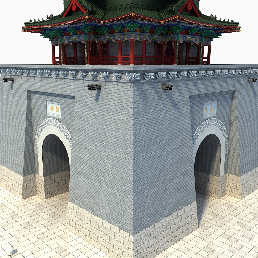 3D Building Of Chinese Ancient City 3 Model - TurboSquid 2057357