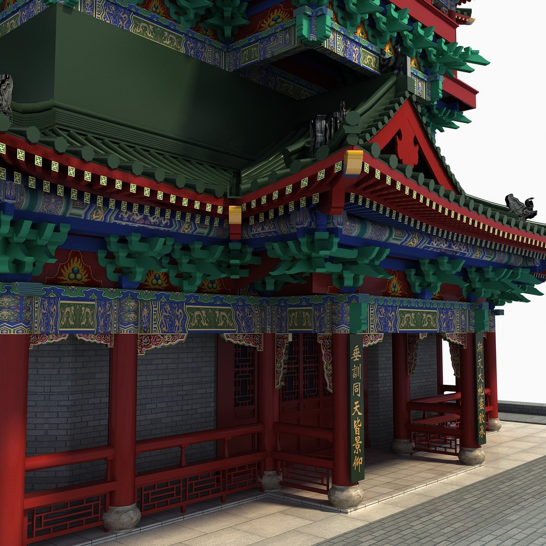 3D Building Of Chinese Ancient City 3 Model - TurboSquid 2057357