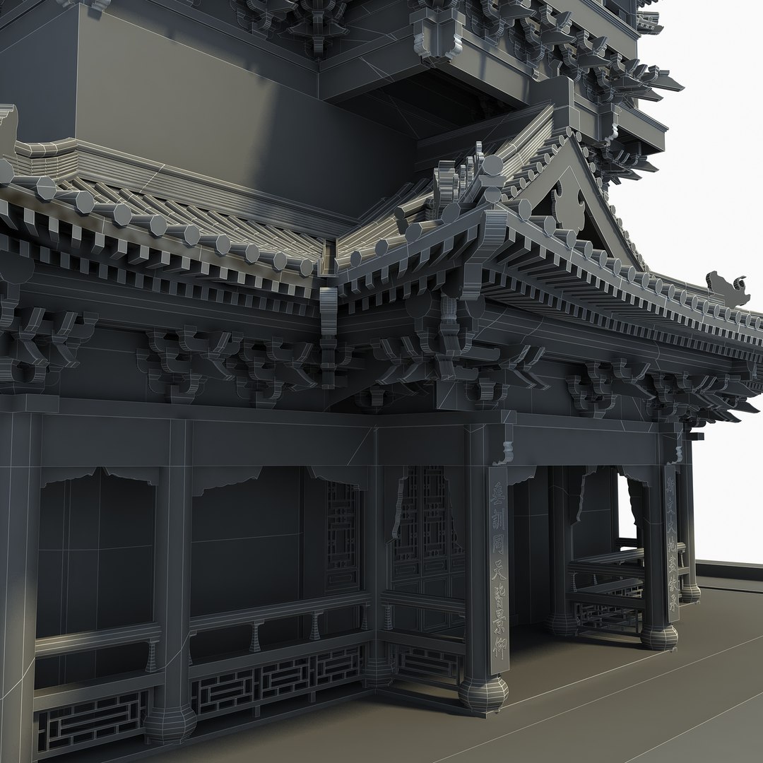 3D Building Of Chinese Ancient City 3 Model - TurboSquid 2057357