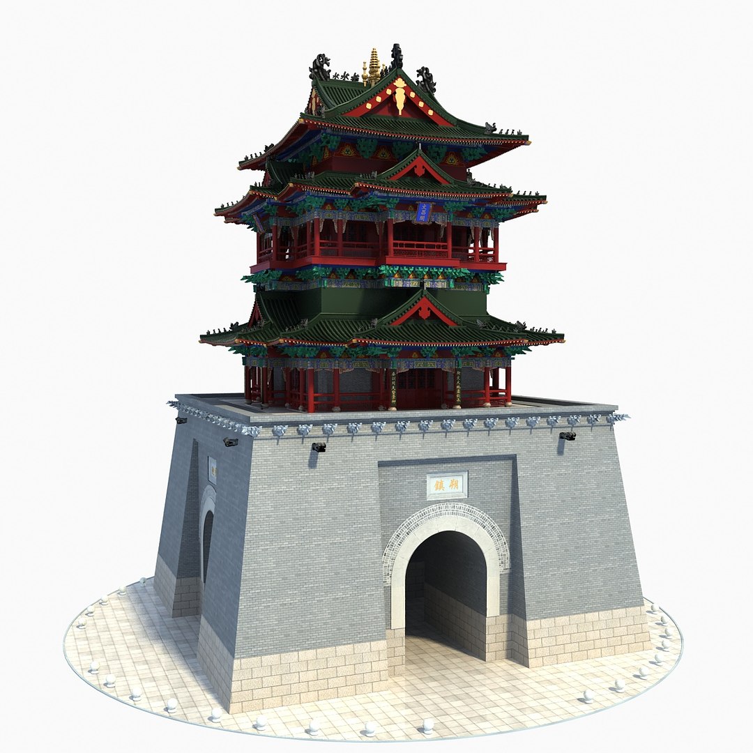 3D Building Of Chinese Ancient City 3 Model - TurboSquid 2057357