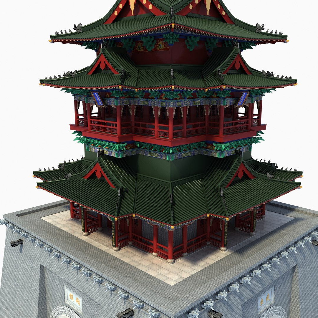 3D Building Of Chinese Ancient City 3 Model - TurboSquid 2057357