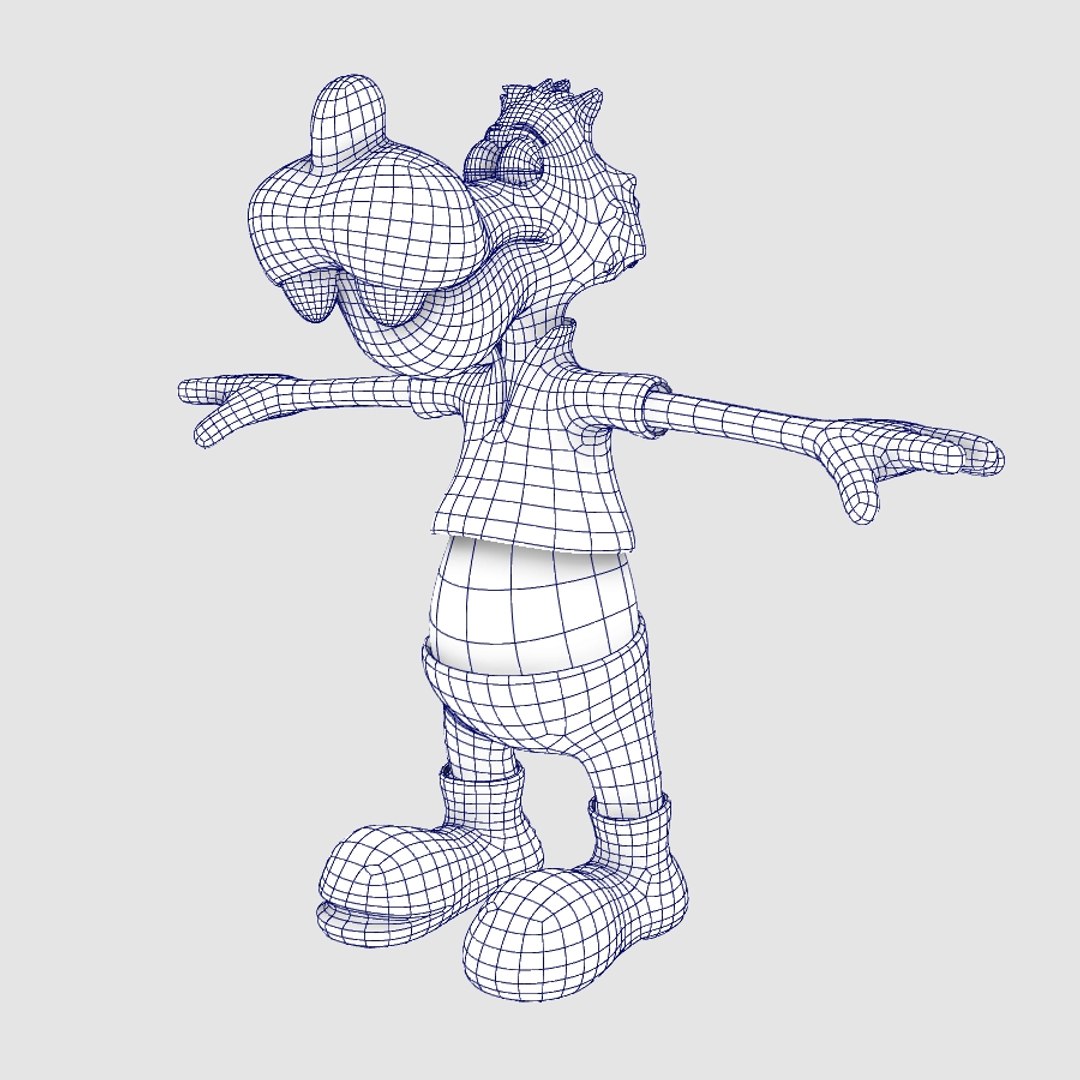 3d Cartoon Wolf