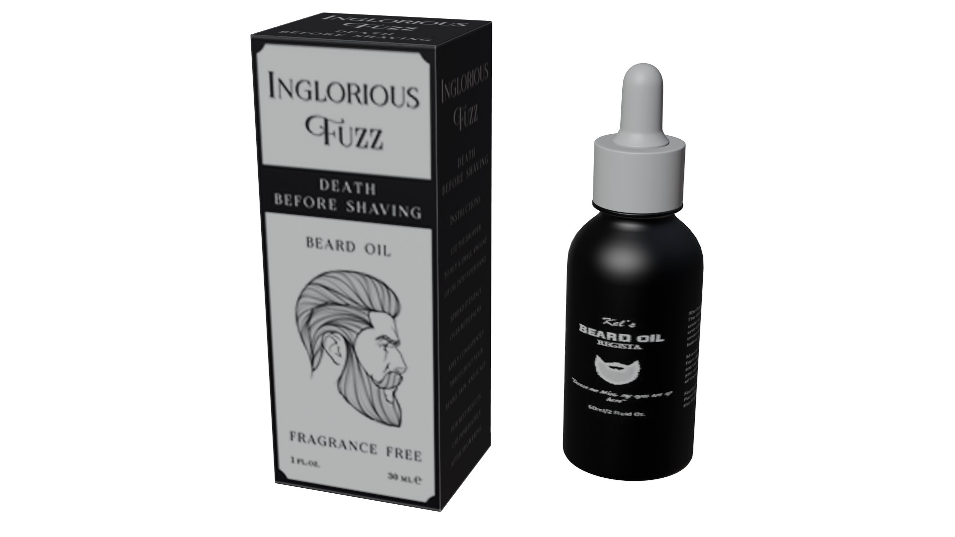 3D beard oil bottle model - TurboSquid 1670662