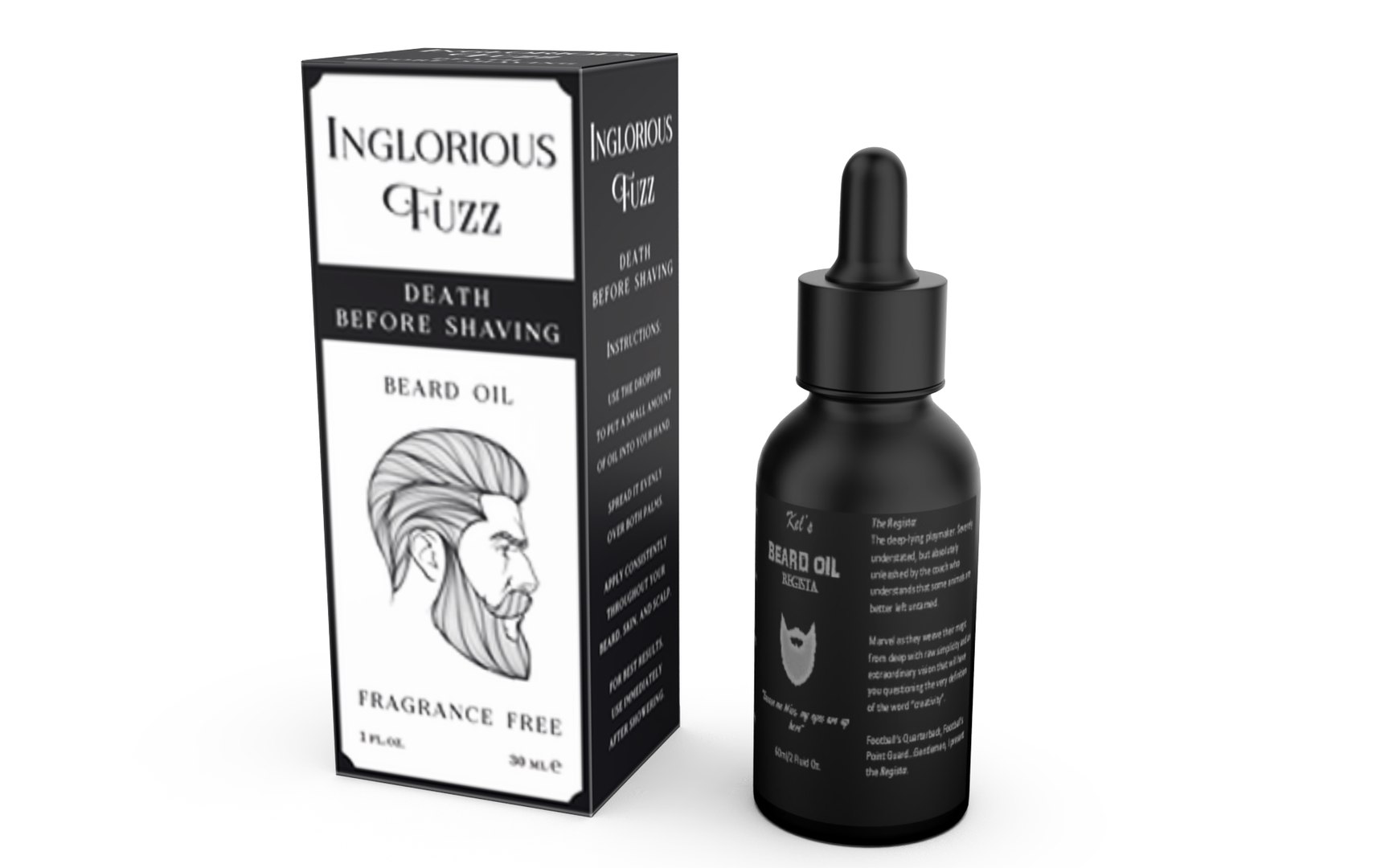 3D beard oil bottle model - TurboSquid 1670662