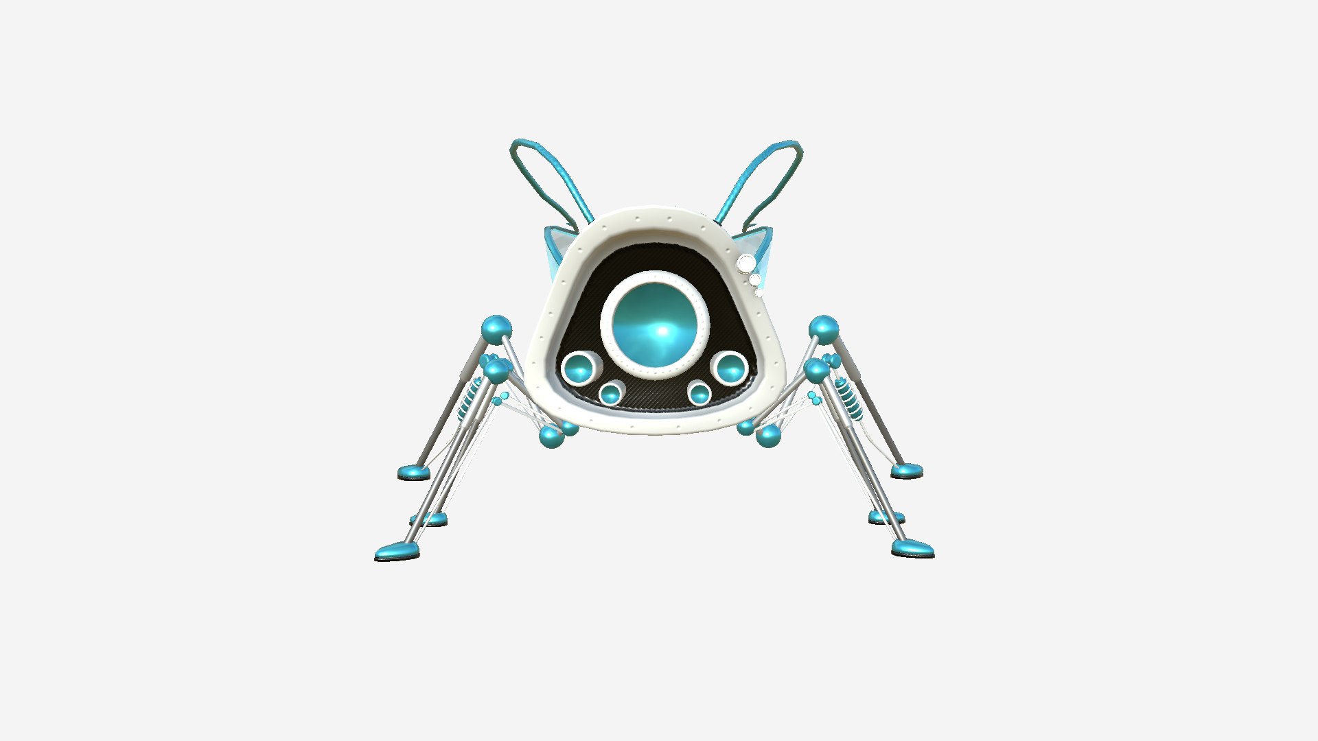 Insect Robot F04 White Blue - SciFi Character Design Model - TurboSquid ...