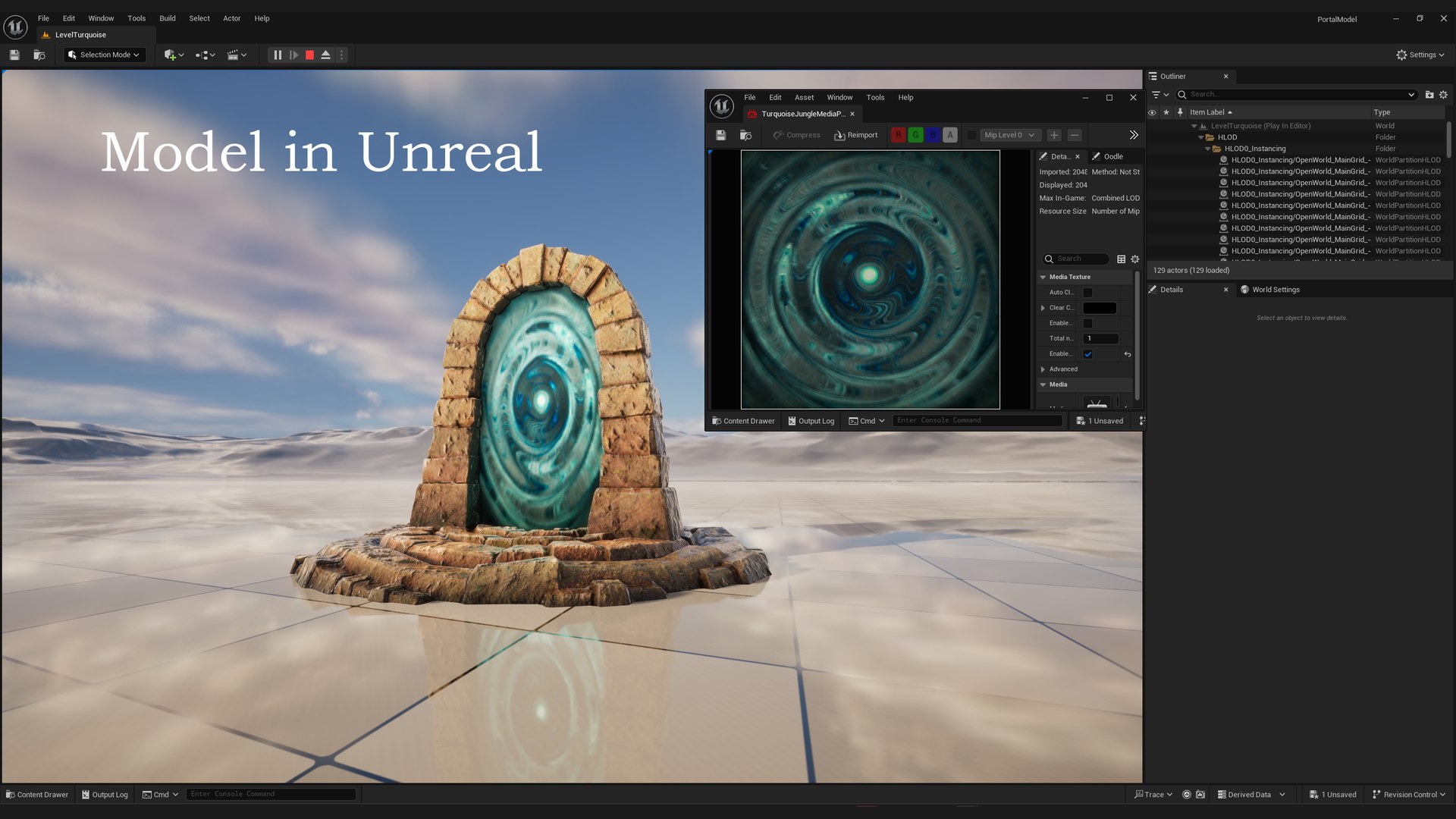 3D Medieval Portal Teleport In Jungle Ruins For Unreal And Unity - TurboSquid 2233962
