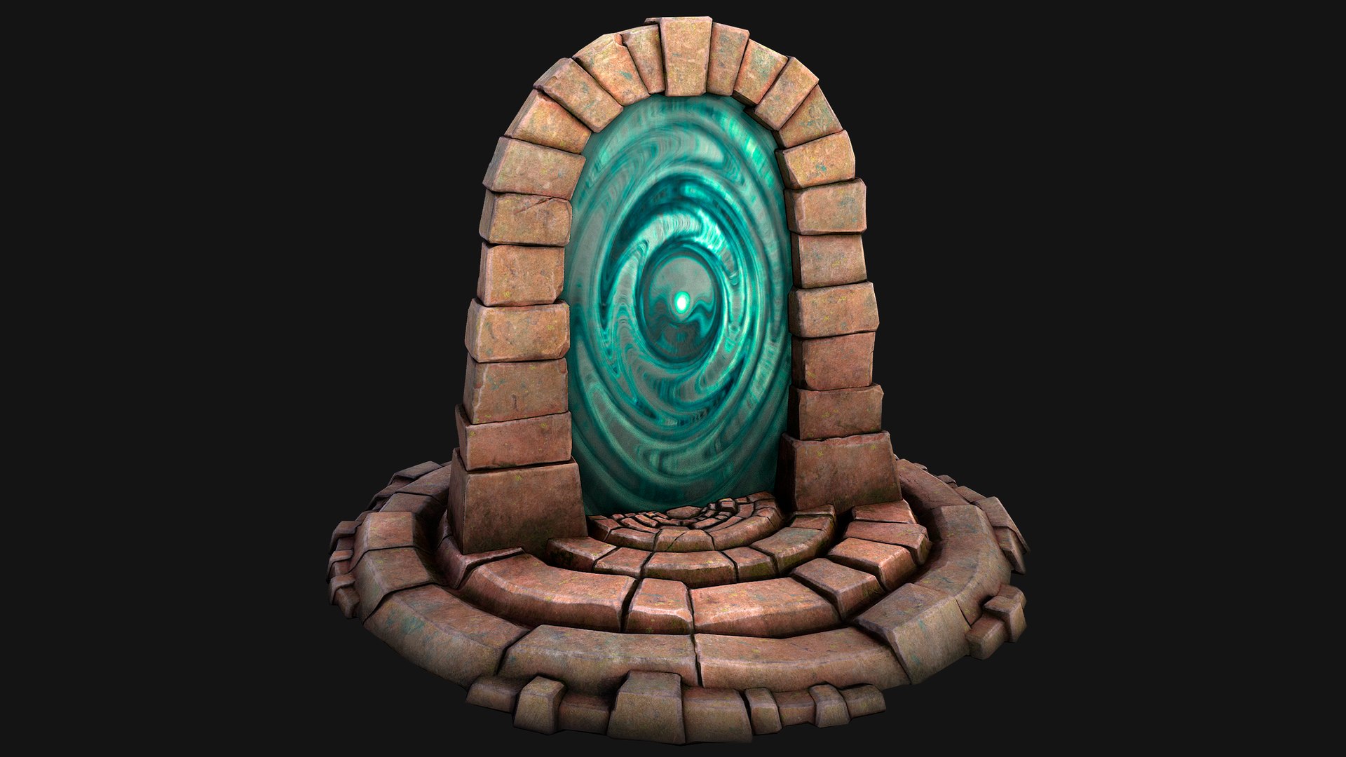 3D Medieval Portal Teleport In Jungle Ruins For Unreal And Unity ...