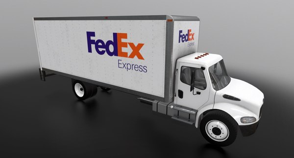 modelo 3d Freightliner M2 Fedex Express - TurboSquid 1284281