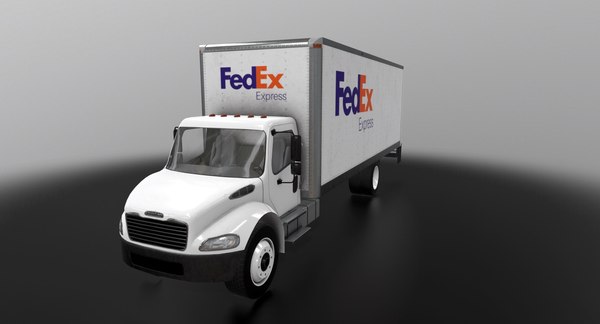 modelo 3d Freightliner M2 Fedex Express - TurboSquid 1284281