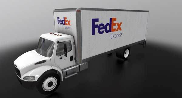 modelo 3d Freightliner M2 Fedex Express - TurboSquid 1284281