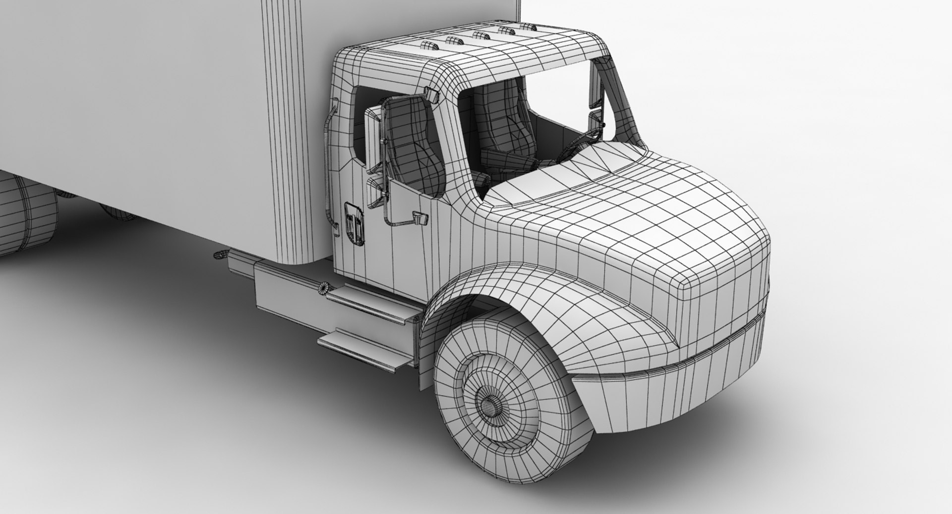 3D Model Realistic Freightliner M2 Fedex - TurboSquid 1284281