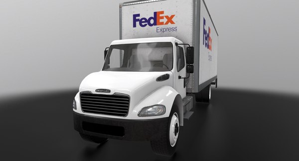 modelo 3d Freightliner M2 Fedex Express - TurboSquid 1284281
