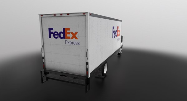 modelo 3d Freightliner M2 Fedex Express - TurboSquid 1284281